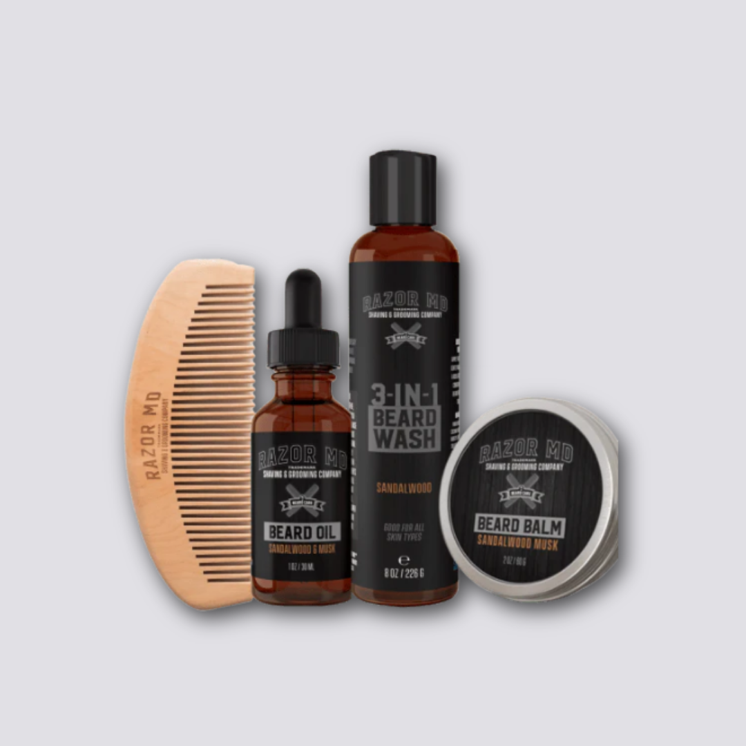 BEARD BUNDLE AND GIFT SET | All-In-One Beard Care Kit | Best Beard Products